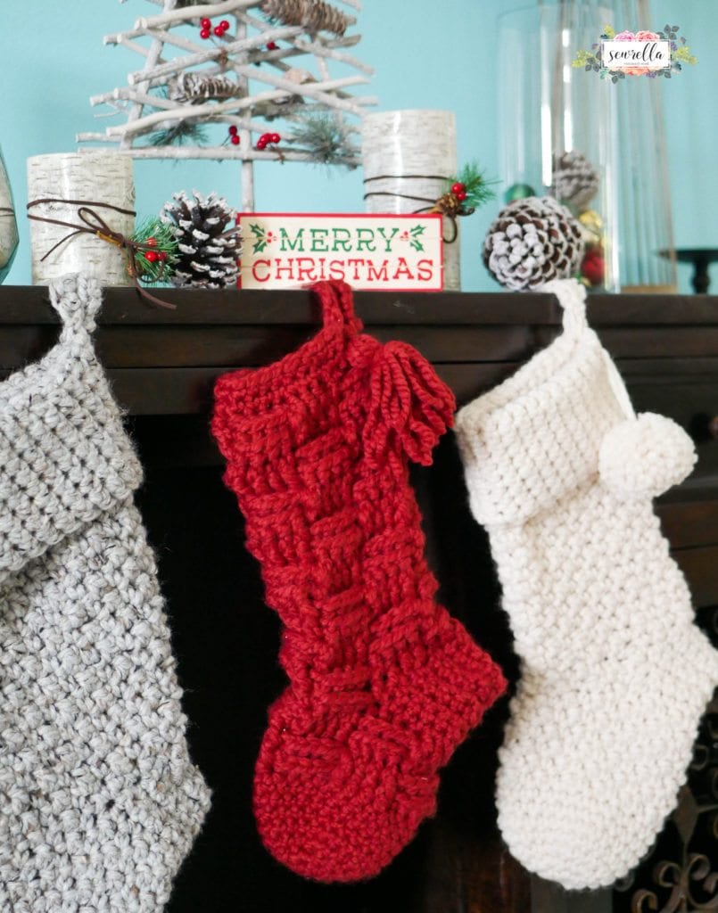 Jumbo Crochet Christmas Stockings • Sewrella