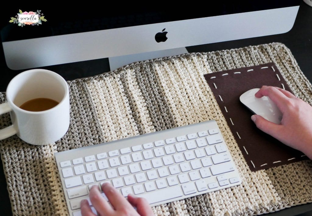 Crochet Desk Mat & OttLite Review & GIVEAWAY • Sewrella