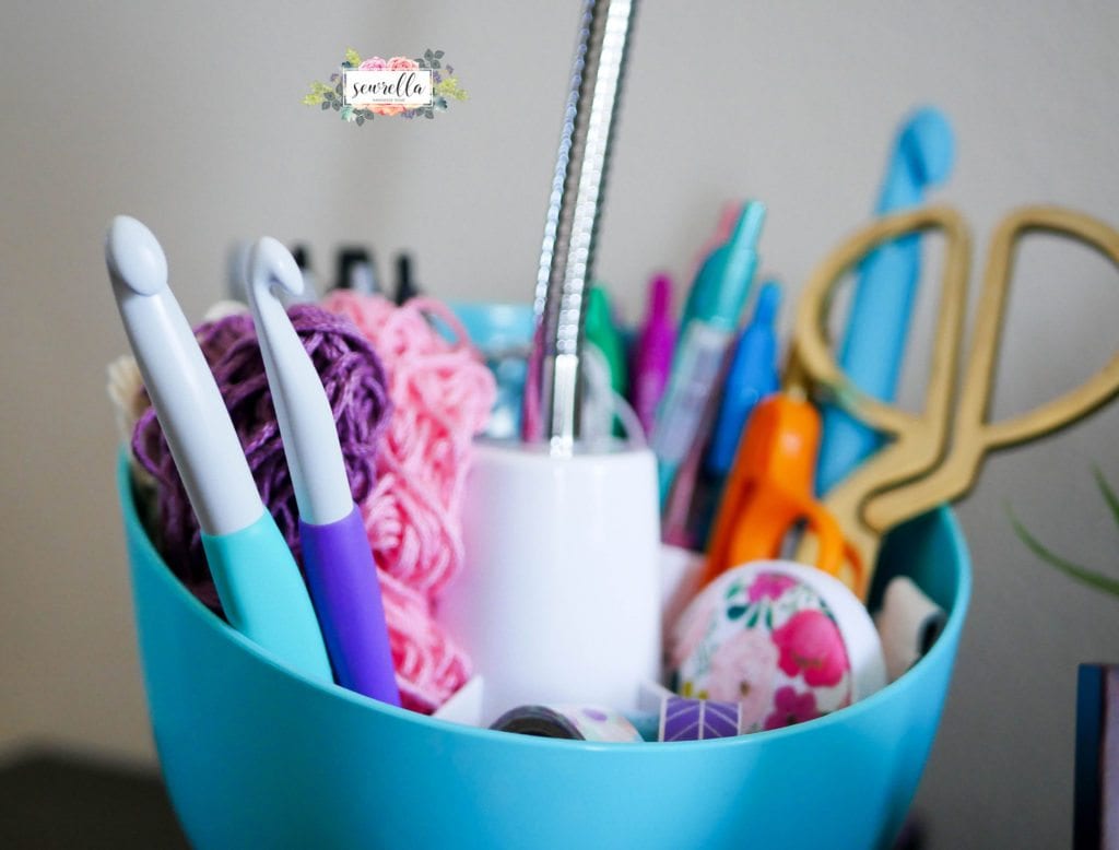 Crochet Desk Mat & OttLite Review & GIVEAWAY • Sewrella