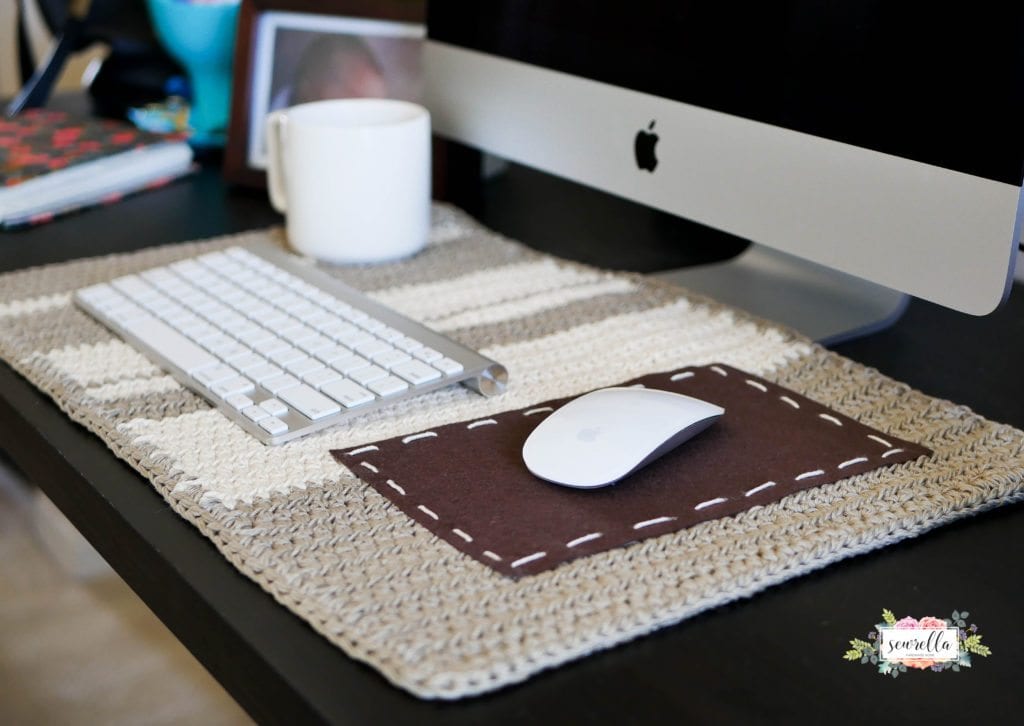 Crochet Desk Mat & OttLite Review & GIVEAWAY • Sewrella