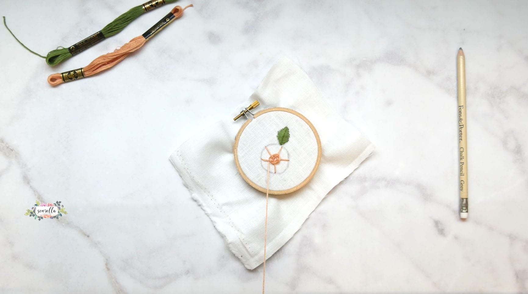How to Embroider a Rose • Sewrella