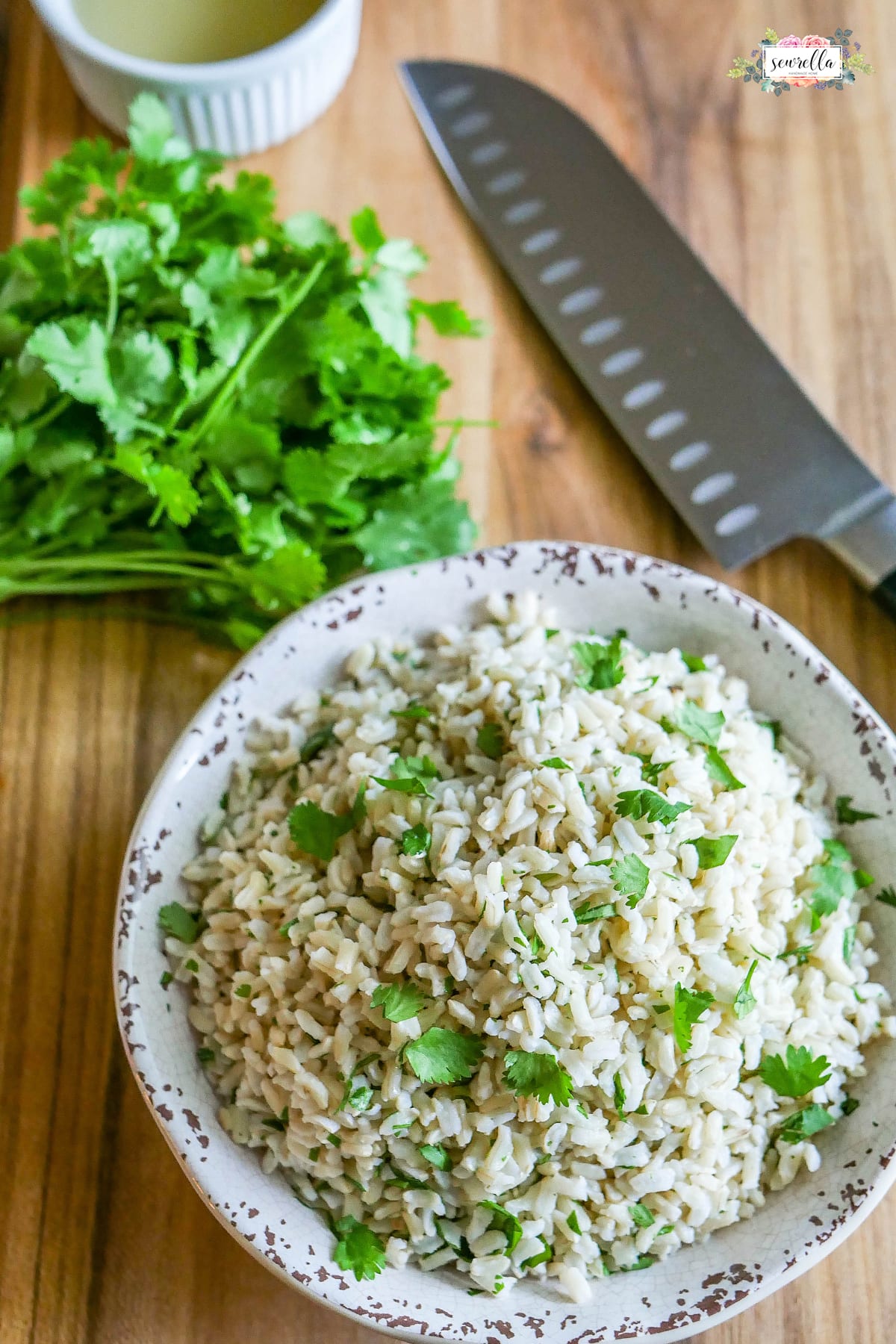 Cilantro Lime Brown Rice • Sewrella