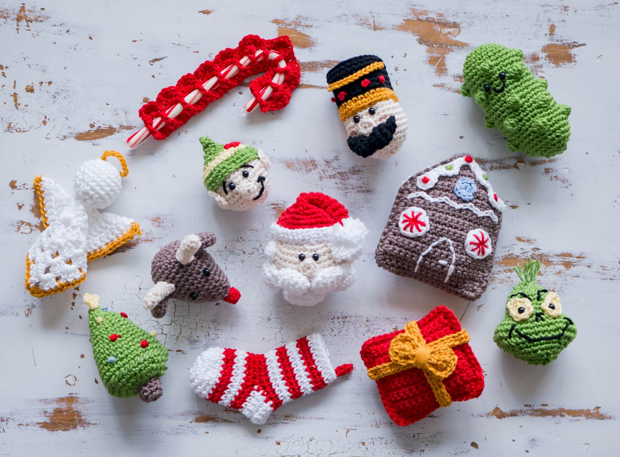 Crochet Present Christmas Ornament Sewrella Crochet Present Christmas Ornament Sewrella