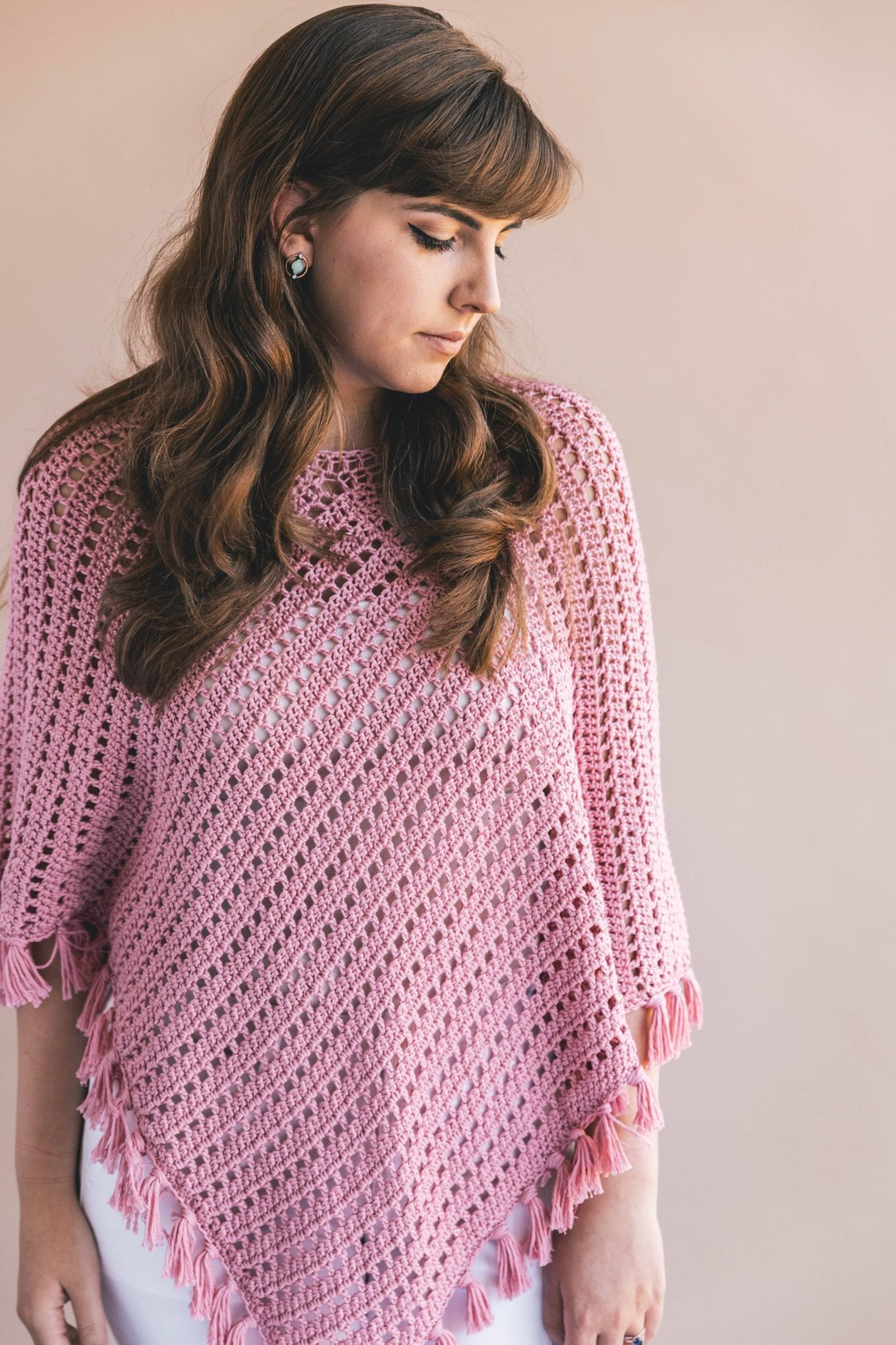 Crochet Ava Fringed Poncho • Sewrella