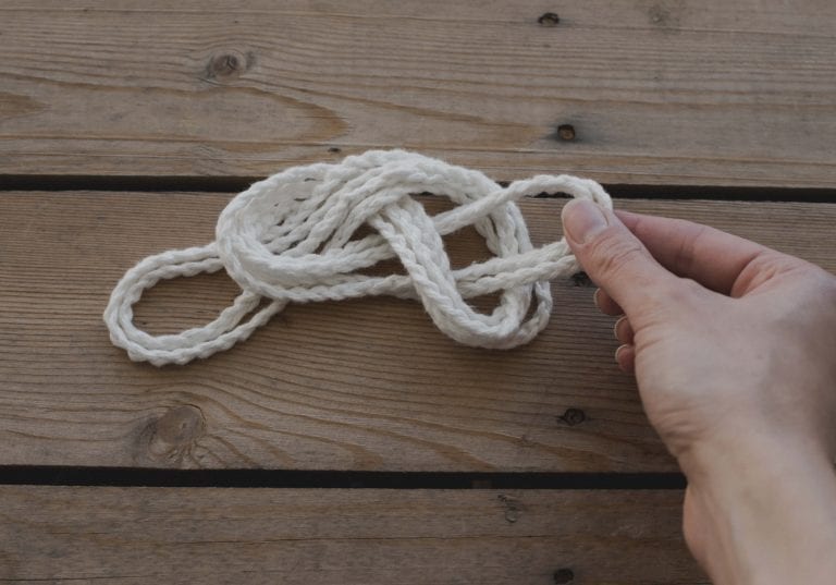 Crochet Chained Infinity Knot Headband • Sewrella