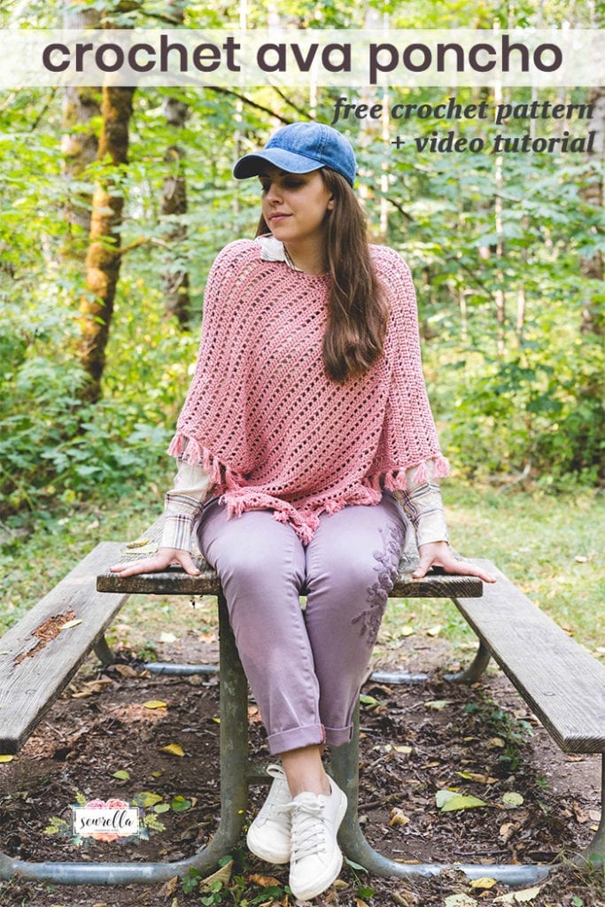 Crochet Ava Poncho • Sewrella