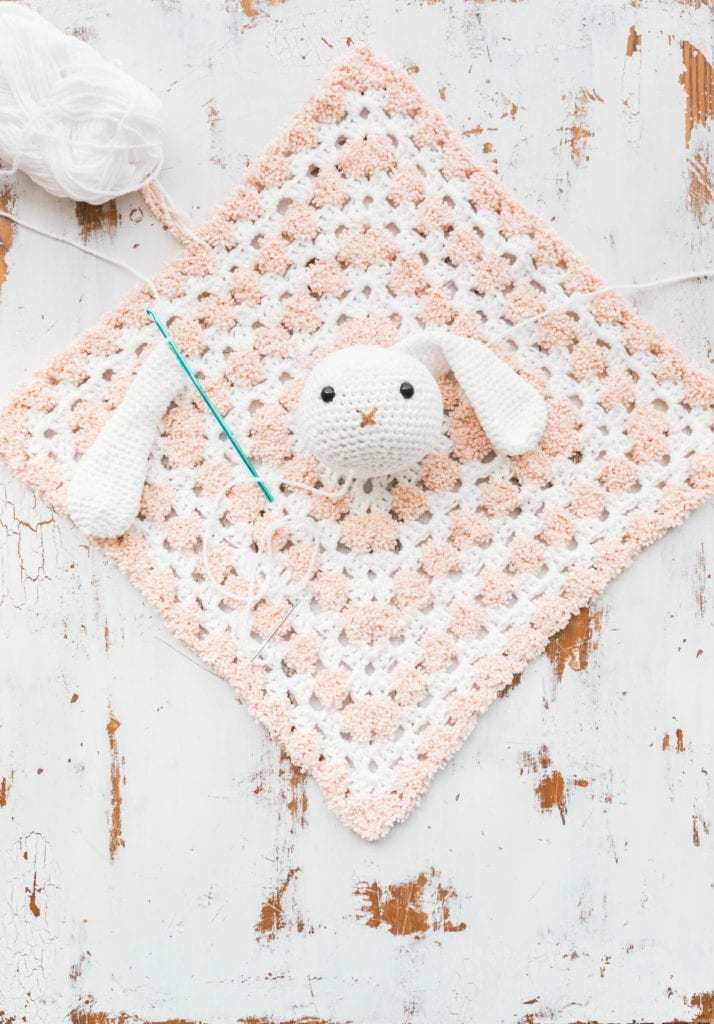 Snuggly Crochet Bunny Baby Lovey • Sewrella