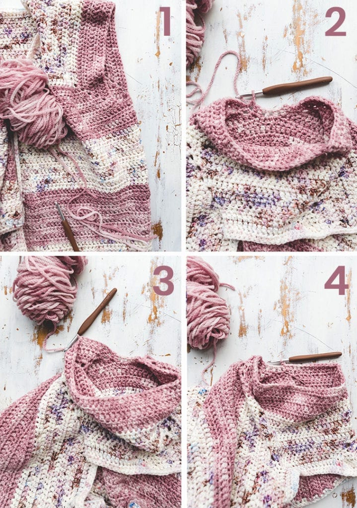 Crochet Slouchy Stripe Cardigan • Sewrella
