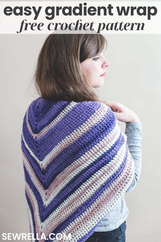 Crochet Gradient Wrap • Sewrella