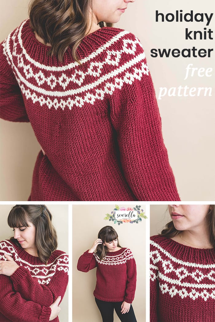My First Holiday Knit Sweater! • Sewrella