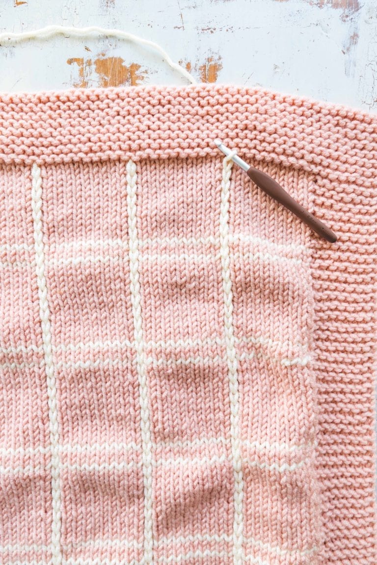 How to Knit a Plaid Blanket • Sewrella