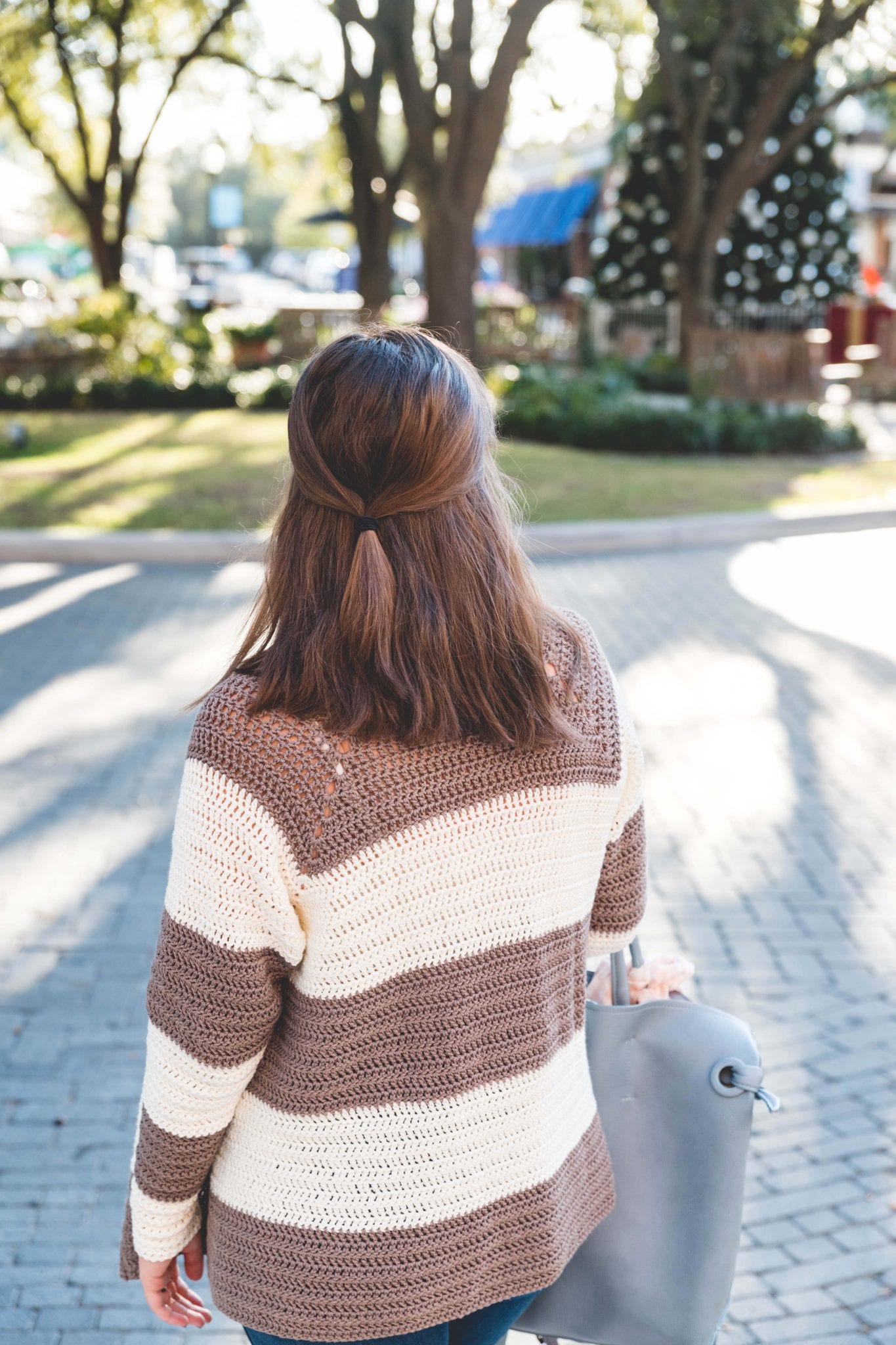 Crochet Slouchy Stripe Cardigan • Sewrella