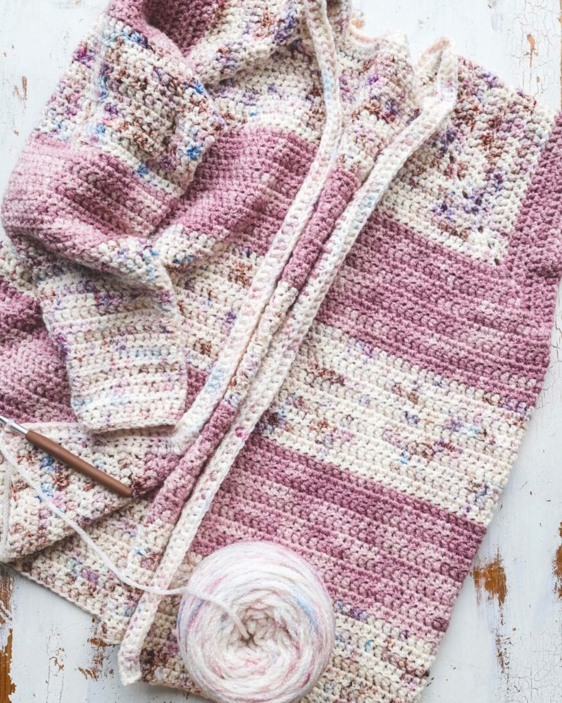 Crochet Slouchy Stripe Cardigan • Sewrella