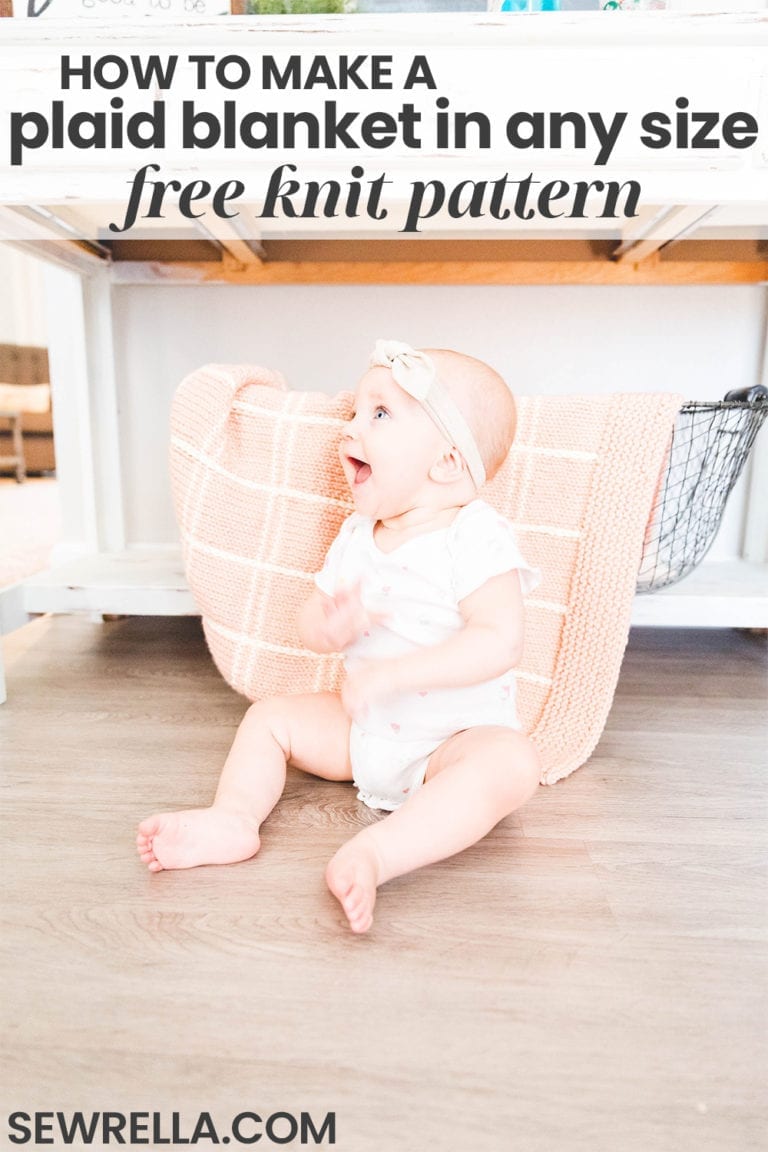 How to Knit a Plaid Blanket • Sewrella