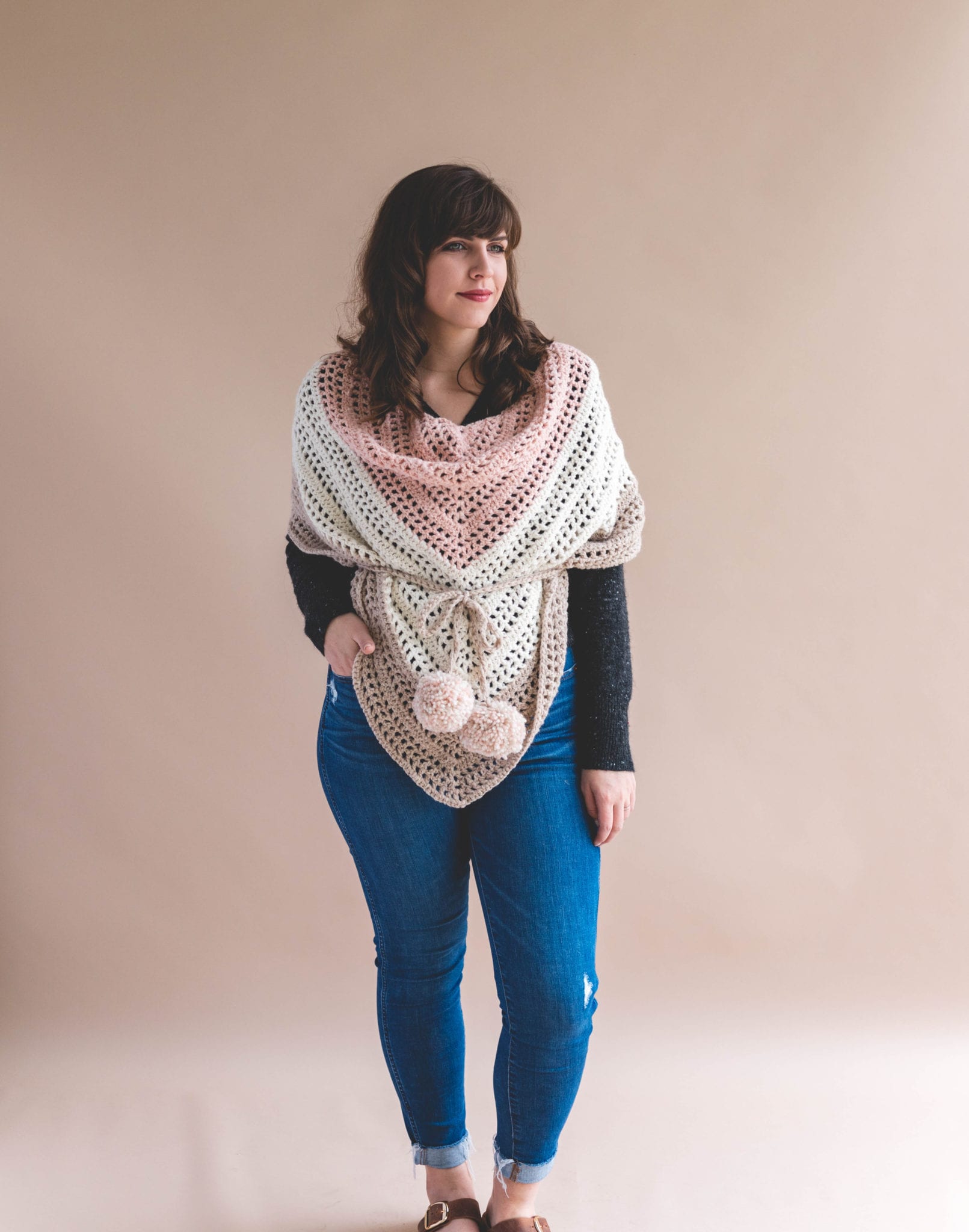 Crochet Elle Convertible Shawl • Sewrella