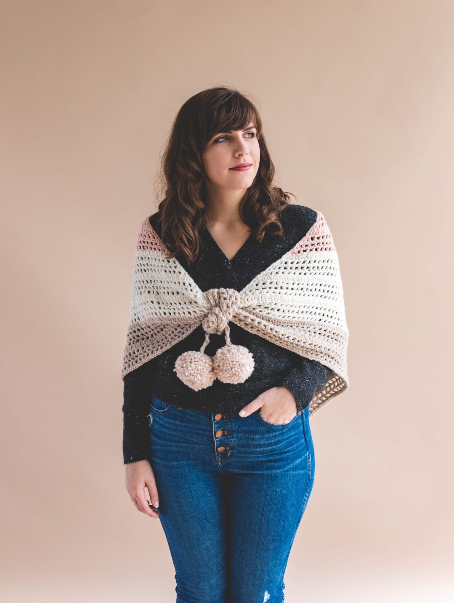 Crochet Elle Convertible Shawl • Sewrella