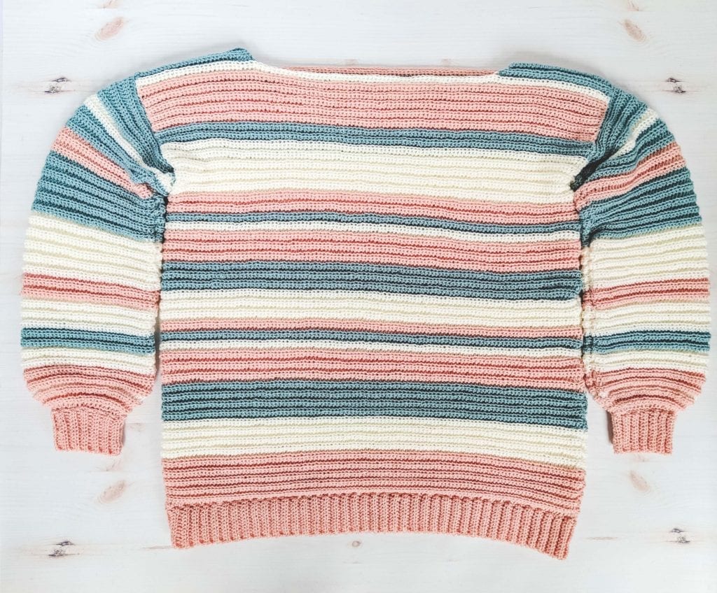 Crochet Magic Stripe Sweater • Sewrella