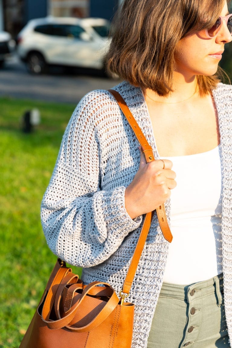 Crochet Everyday Cotton Cardigan • Sewrella