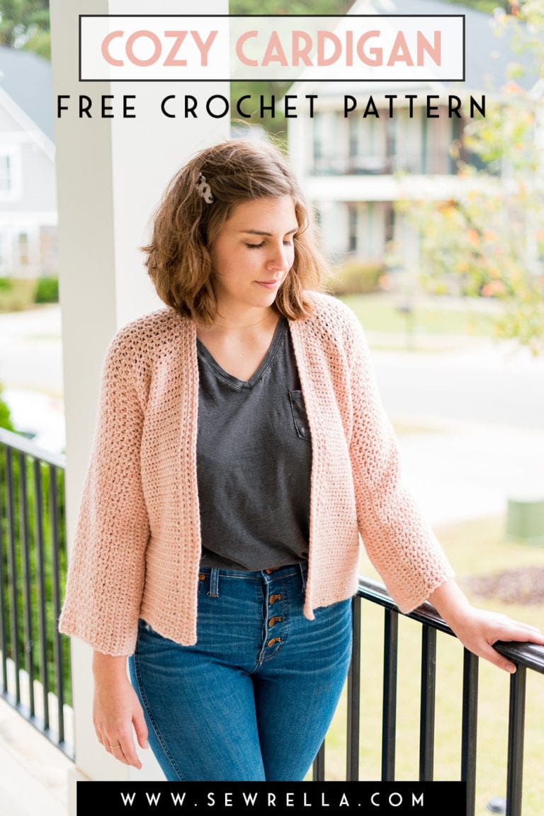 Easy Crochet Cardigan - free pattern - the Cozy Cardigan