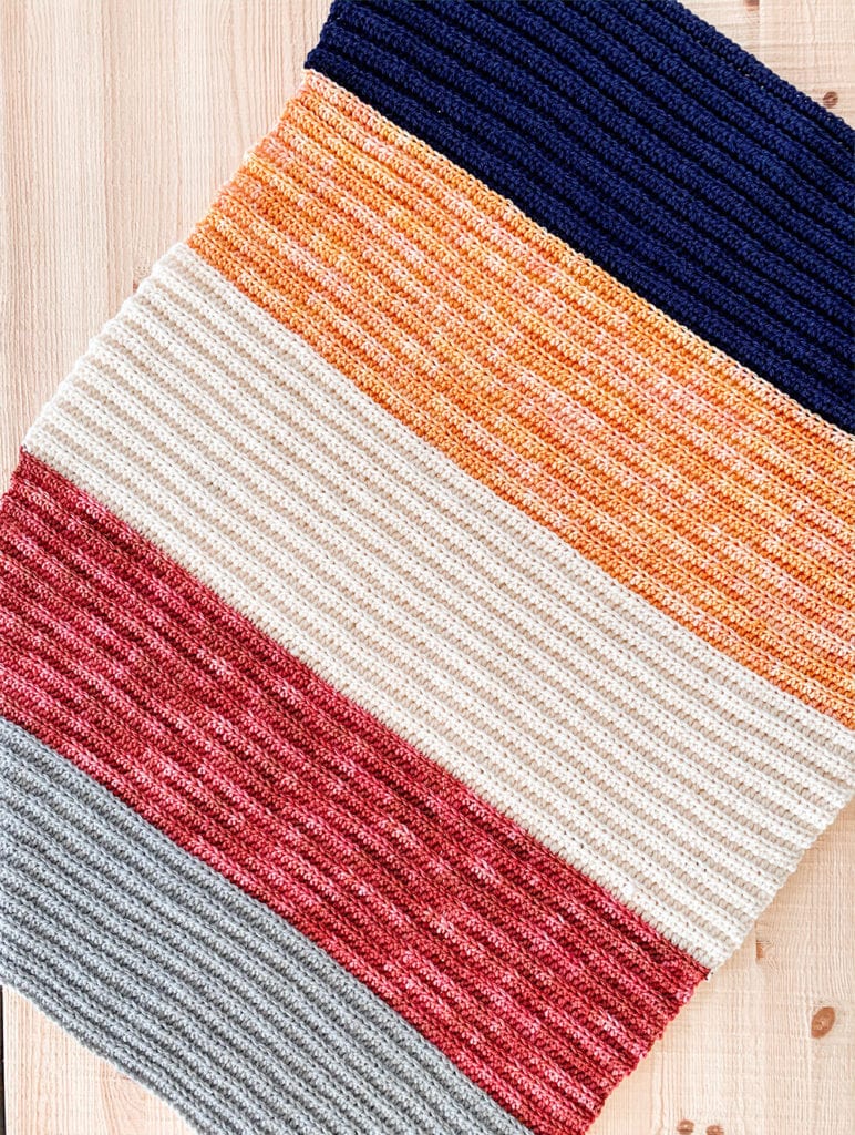 Crochet Color Block Blanket - in 12 sizes! - free pattern