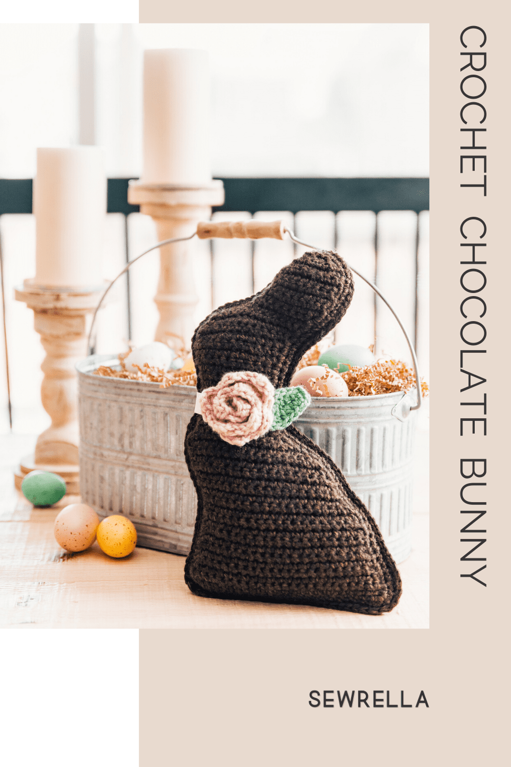 Crochet Chocolate Bunny - Easter Project - free pattern