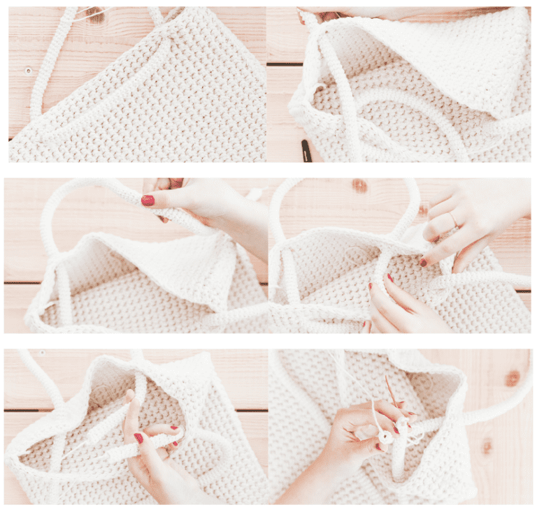 Crochet Tote Bag - made from a rectangle! - Free Pattern