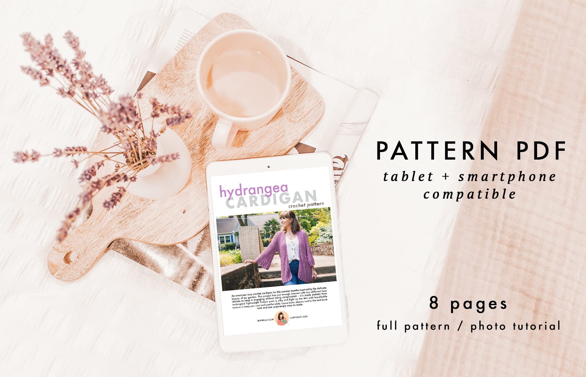 Hydrangea Crochet Cardigan • Sewrella
